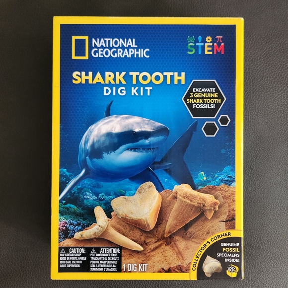 National Geographic | Toys | National Geographic Shark Tooth Dig Kit ...
